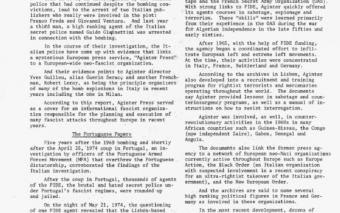 Aginter Press documents | FOIA Research